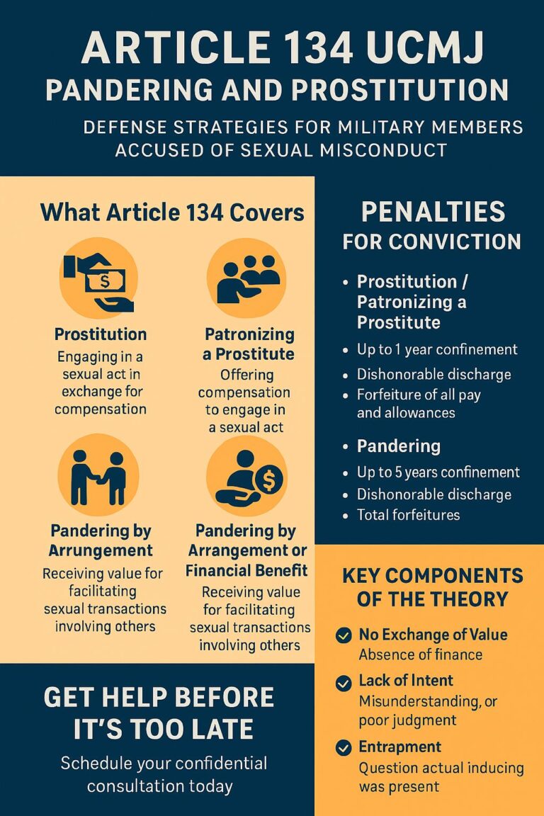 Article 134 Pandering and Prostitution | Hire Joseph L. Jordan Attorney