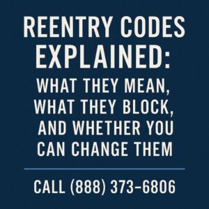 Military Reentry Codes Explained: What They Mean, What They Block, and ...